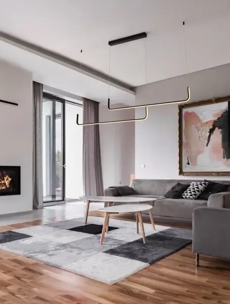 Designový lustr Strita černá