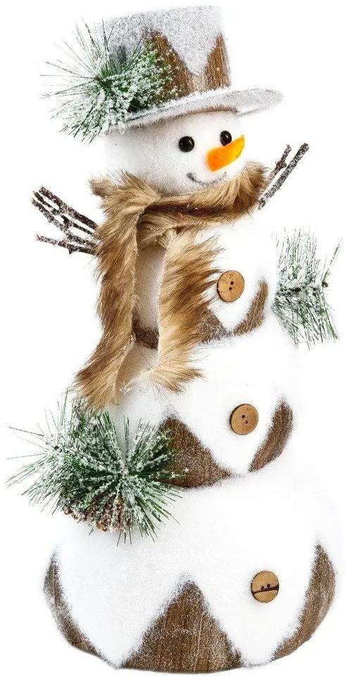 Vánoční dekorace sněhulák, figurka 45 cm | BIANO