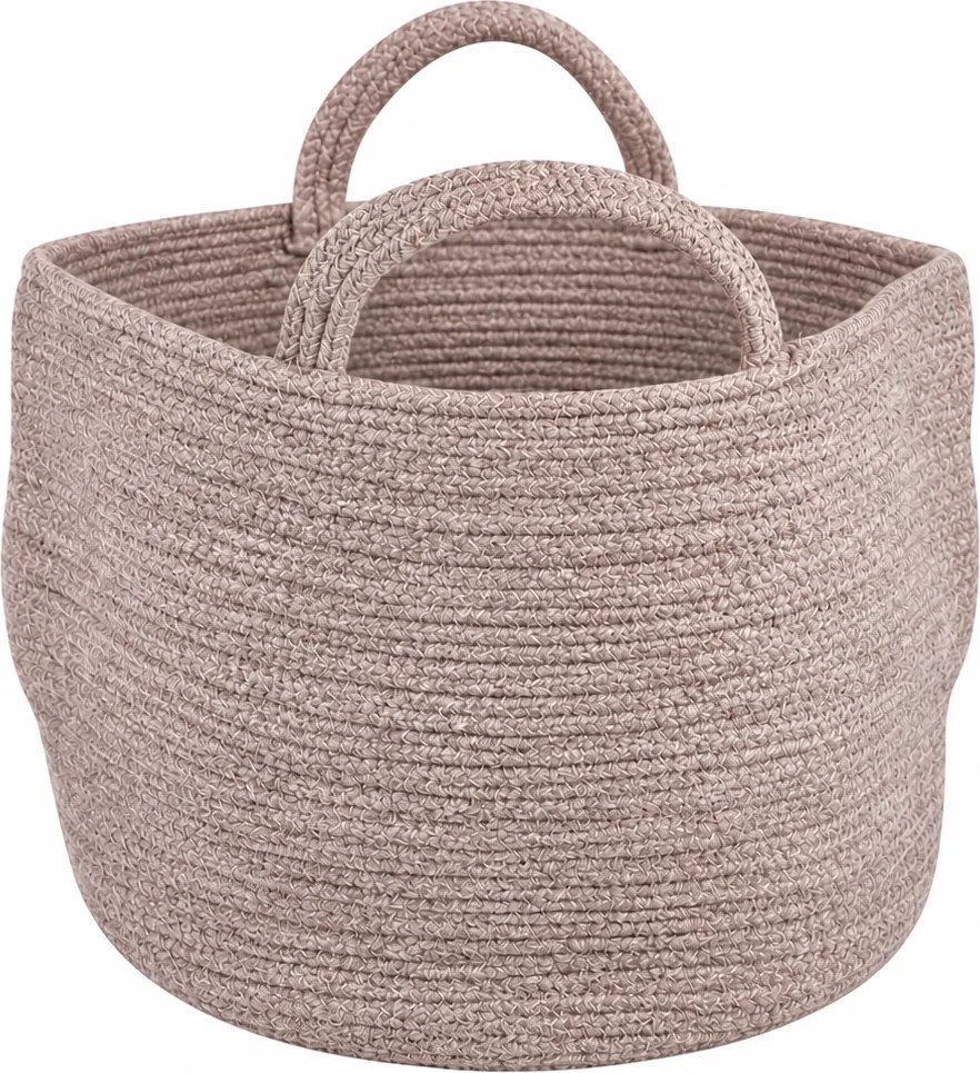 Úložný koš s uchy COTTON HAVEN 35x35 cm - více barev Barva: Šedozelená