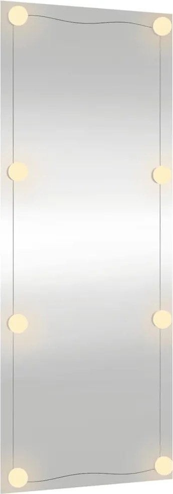 Nástěnné zrcadlo s LED osvětlením 40 x 100 cm sklo obdélníkové 3189154