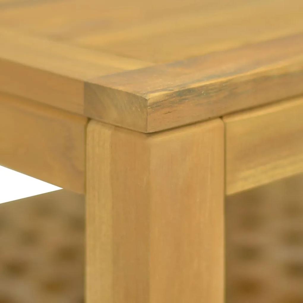 Konferenční stolek 60 x 60 x 40 cm masivní teakové dřevo - Default Title