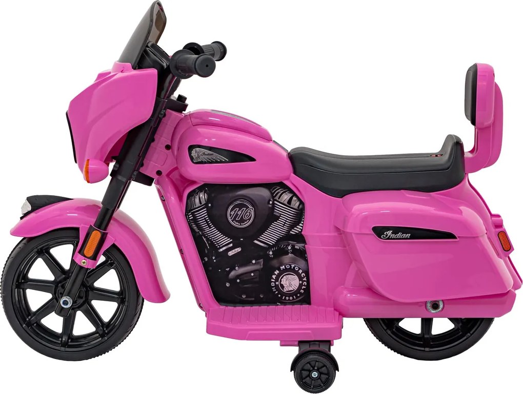 Ramiz Dětská motorka Chopper INDIAN růžová