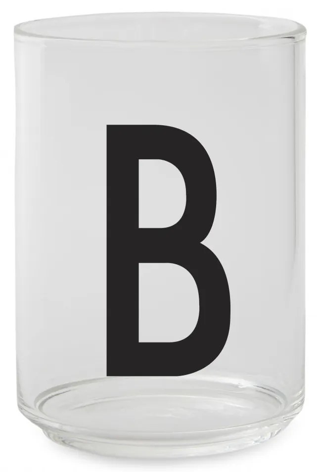 DESIGN LETTERS Sklenička s písmenem Letters 350 ml A, čirá barva, sklo