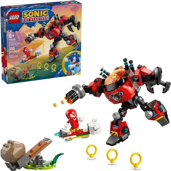 LEGO Sonic the Hedgehog 77005 Knuckles vs. Dr. Eggman: Robotický oblek Egg Crusher