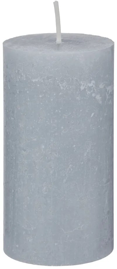 RUSTIC Svíčka 13 cm - sv. šedá