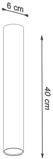 Sollux SL.1002 - Bodové svítidlo LAGOS 1xGU10/10W/230V 40 cm černá