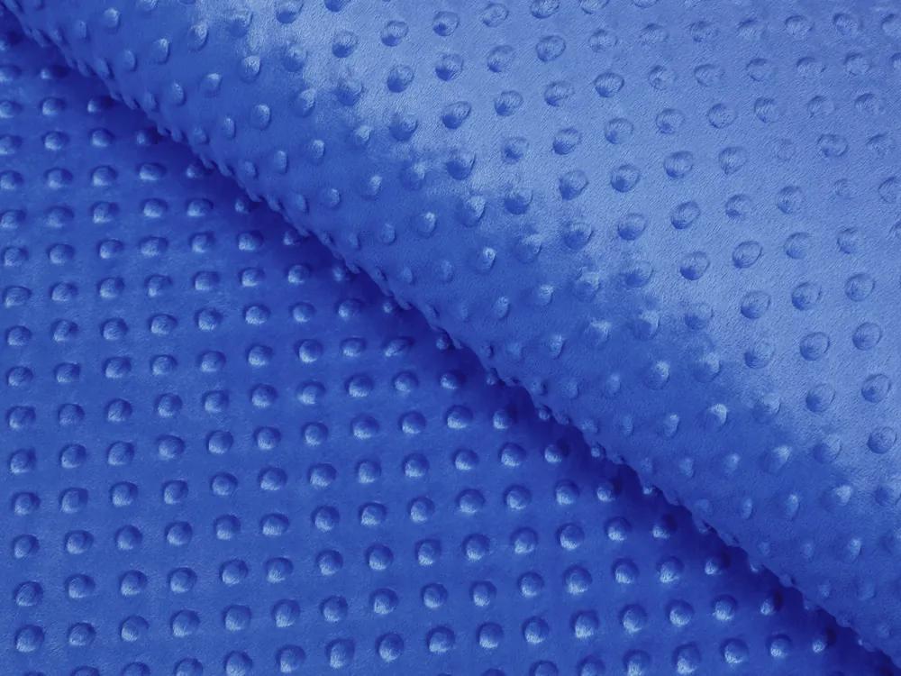 Biante Dětský povlak na polštář Minky 3D puntíky MKP-001 Modrý 35 x 45 cm