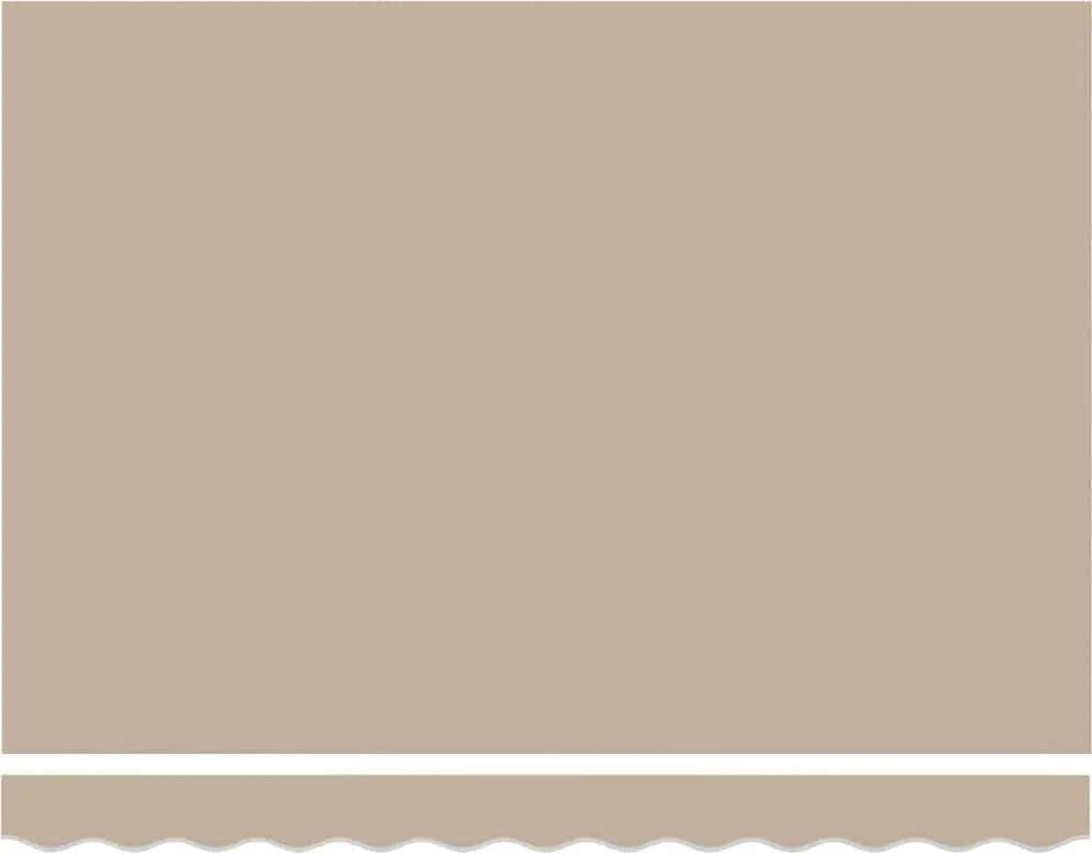 Stahovací markýza Béžová 350 x 250 cm Polyester a hliník 3330339