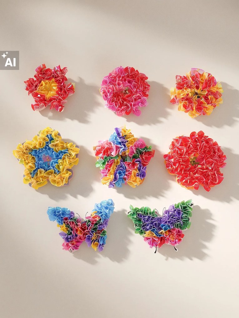Sinsay - Kreativní sada Poke-Art Craft na zdobení květin a motýlů - vícebarevná