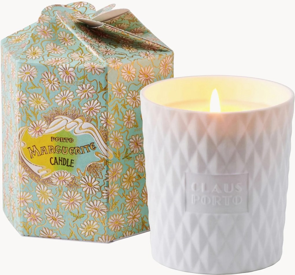 Vonná svíčka Marguerite (mandarinka, květ pomerančovníku, mech)