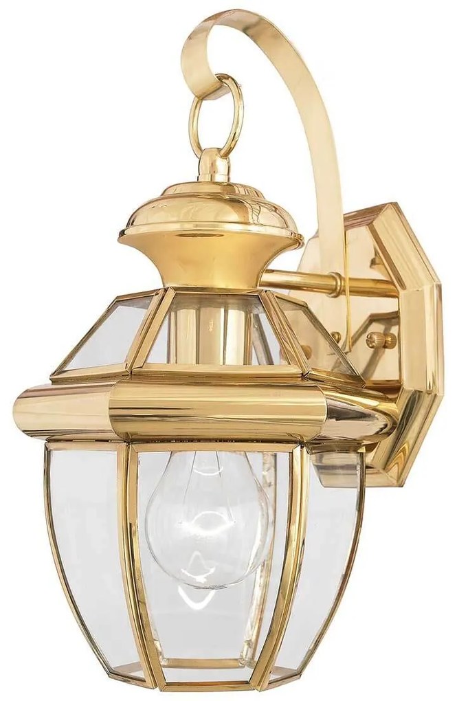 Malá zahradní lucerna Elstead Quoizel NEWBURY2-S-PB v moderním designu
