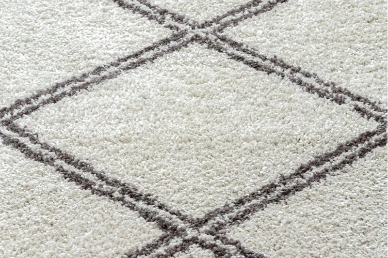 Dywany Łuszczów, Kusový koberec Berber Asila B5970 cream and brown, 180x270, béžová, obývací pokoj