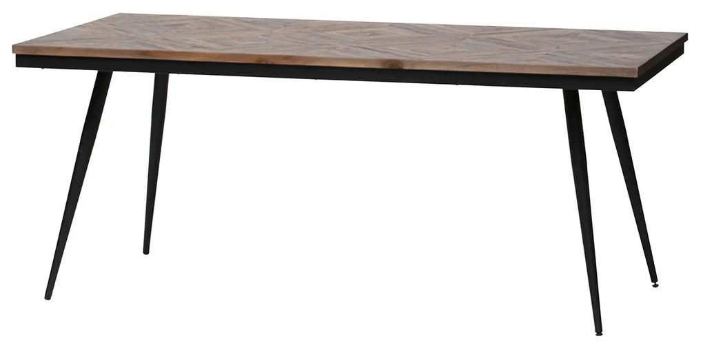 Dřevěný jídelní stůl Rhombic – 220 × 90 cm 76 × 220 × 90 cm BEPUREHOME