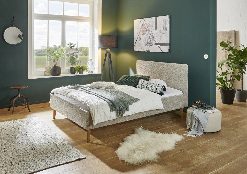 MEISE MÖBEL Čalouněná postel KRETA 140x200cm taupe 2162-10-3000