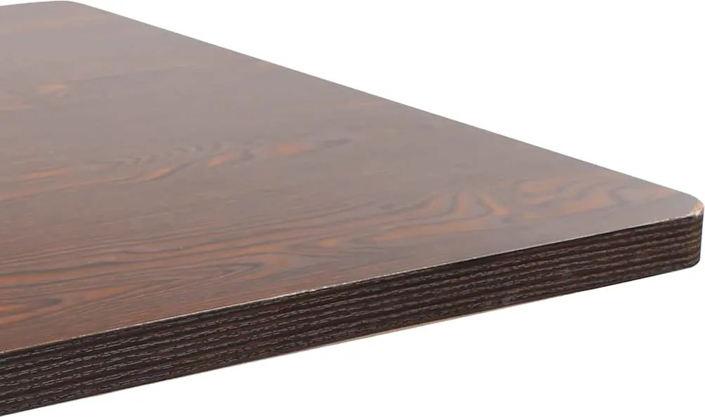 Bistro stolek tmavě hnědý 80 x 80 cm MDF 286434