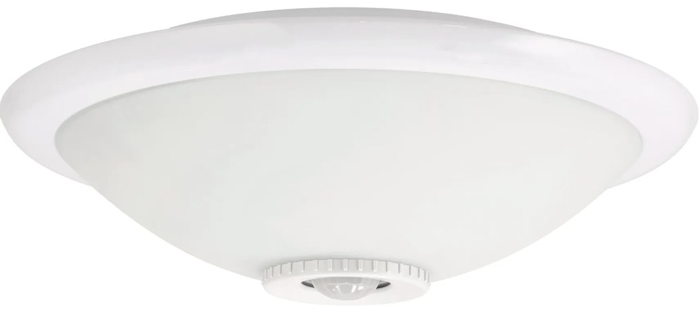 ECOLIGHT LED stropní svítidlo 2xE27 s pohybovým senzorem - sklo