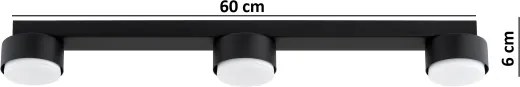 Brilagi - LED Bodové svítidlo MONO 3xGX53/30W/230V černá