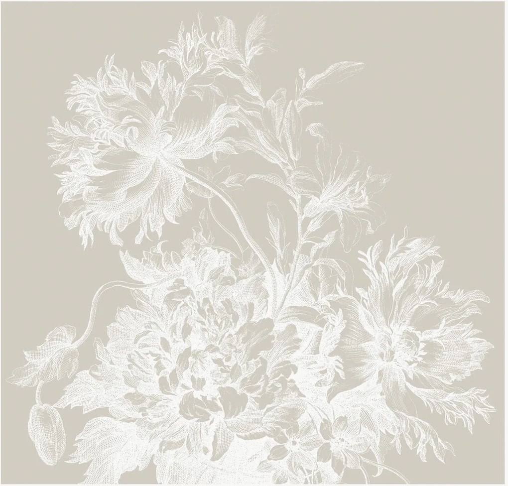 Tapeta Engraved Flowers