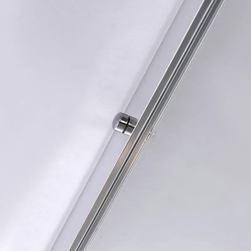 BPS-koupelny Pětiúhelníkový sprchový kout KZ91B 90x90 chrom/transparent - bez vaničky