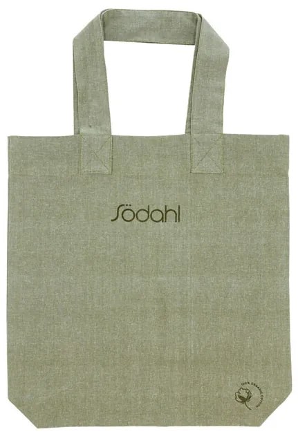 Södahl Bavlněná nákupní taška 42x43x10 Chambray Olive