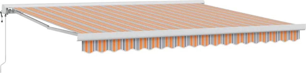 Stahovací markýza Vícebarevný 400 × 300 cm Textil a kov 3330571