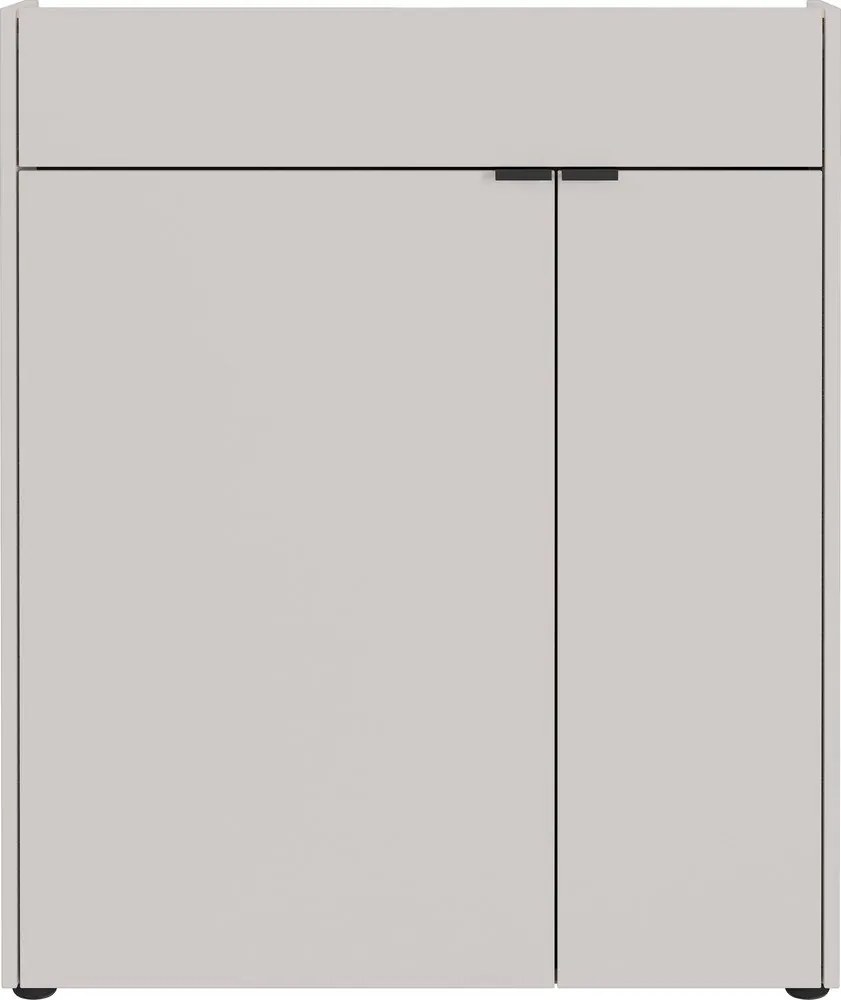 Krémová matná skříňka 83x99x22 cm Ameca – Germania