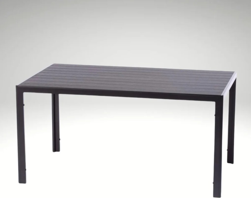 Vikio Zahradní jídelní stůl 140x80cm DT166 antracit