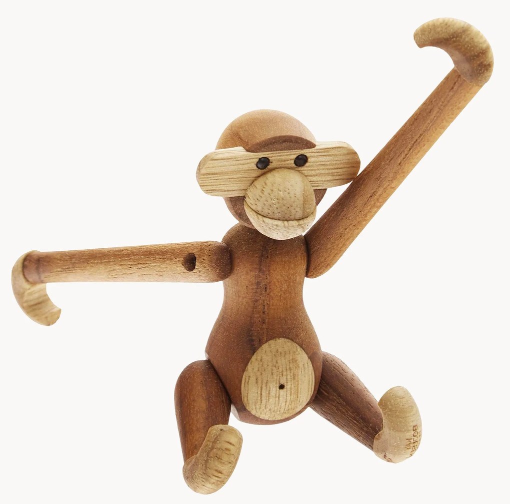 Ručně vyrobená dekorace z dubového dřeva Monkey