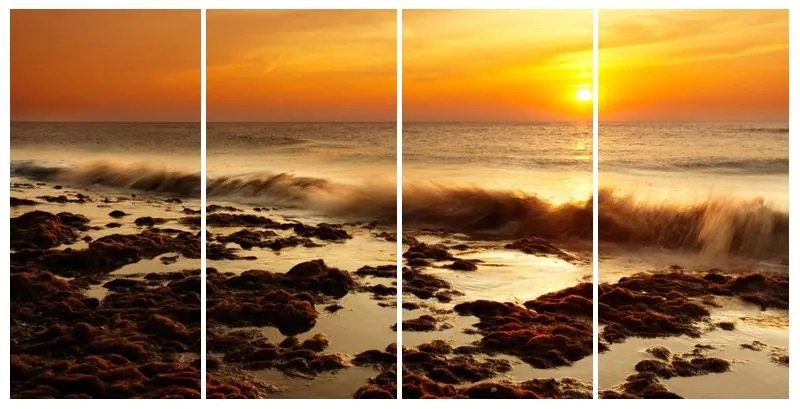 Obraz západu slunce u moře (160x80 cm), 40 dalších rozměrů