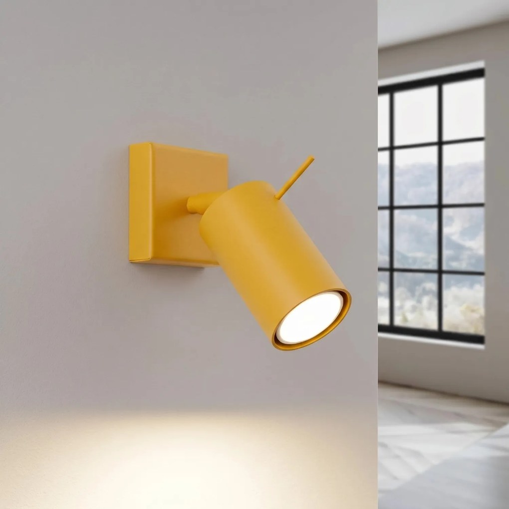 Sollux Lighting Nástěnné svítidlo RING žluté