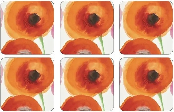 Pimpernel Malé prostírání - Makově červená(Poppies Red) 10,5x10,5