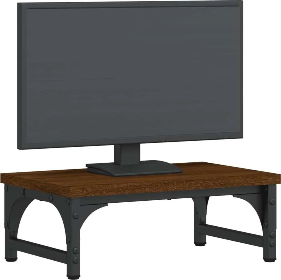 vidaXL Stojan na monitor 37 x 23 x 14 cm kompozitní dřevo [833998] Barva: šedá sonoma