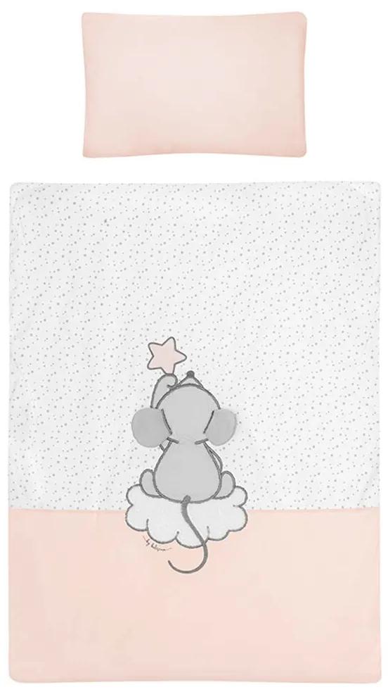 6-dílné ložní povlečení Belisima Cute Mouse 90/120 růžové