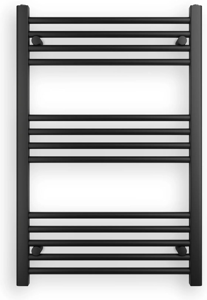 Erga Puerto, topné těleso 900x600 mm, 437W, černá matná, ERG-LAV-GRZE-BK-6090
