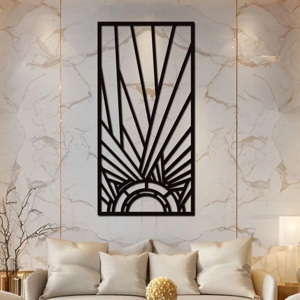 dřevo života Dřevěný panel GATSBY VI Zvolte rozměr (cm): 47x95, Zvolte barvu dekoru: Bílá