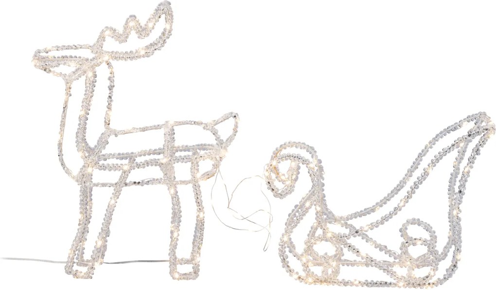 Livarno® 3D LED světelné figurky (sob se sáněmi)