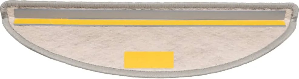 Samolepící nášlapy na schody vzhled sisal 30ks 56x17x3cm béžové 3365858