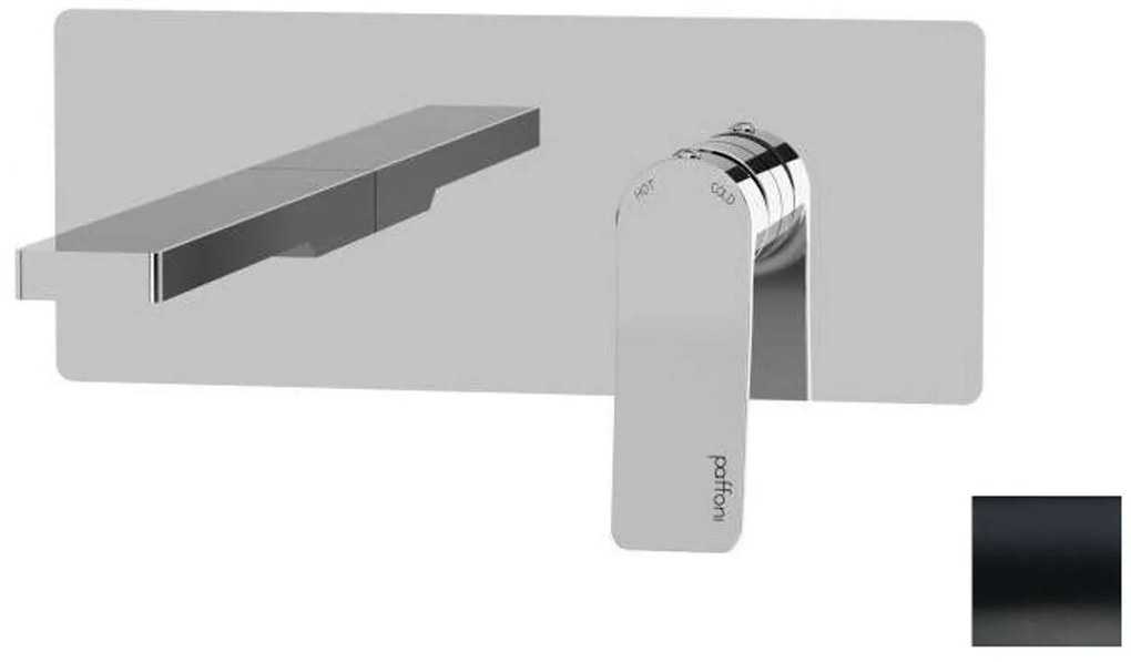 Paffoni Tilt - Umyvadlová baterie pod omítku s tělesem, matná černá TI105NO