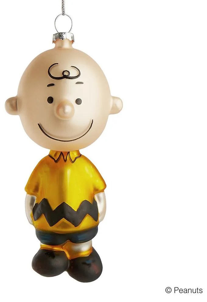 PEANUTS Skleněná ozdoba figurka Charlie Brown