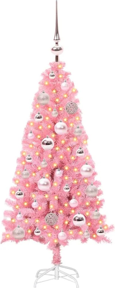 Vánoční stromeček Růžová 120 cm PVC 3396409