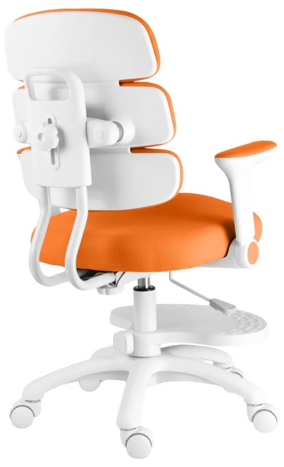 Dětská rostoucí židle Neoseat KIDDY THREE — látka, pratelný potah, oranžová
