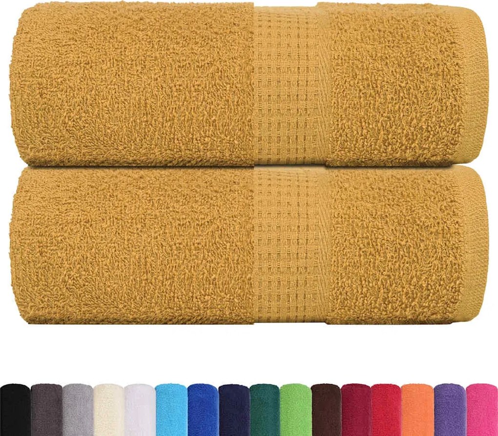Ručníky FROGN 2 ks zlaté 30x30 cm 360 g/m² 136800