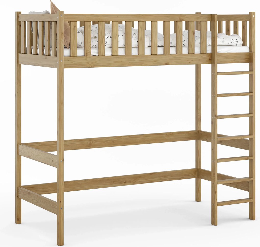 Rkids | Vyvýšená postel Rivo 90x180 Dub