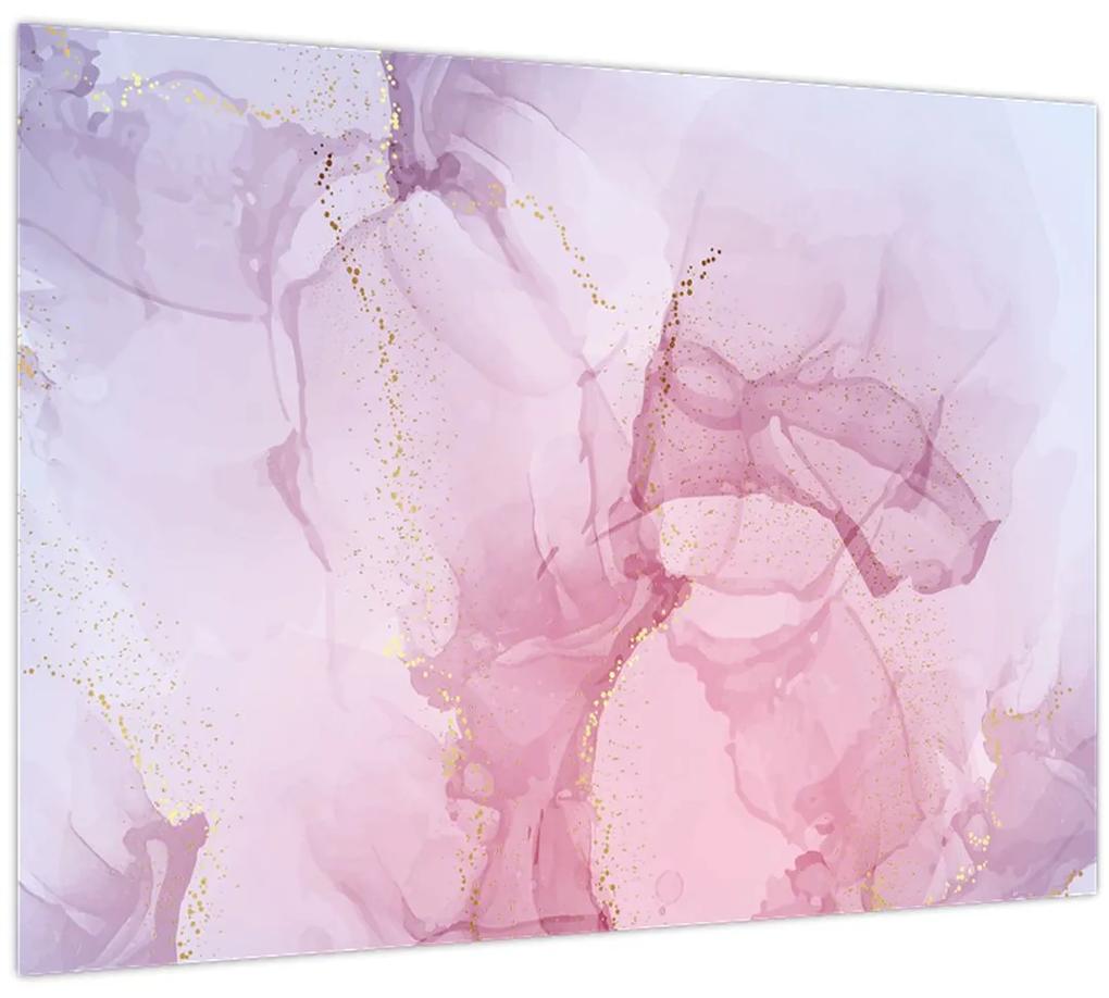 Obraz - Růžové skvrny (70x50 cm)