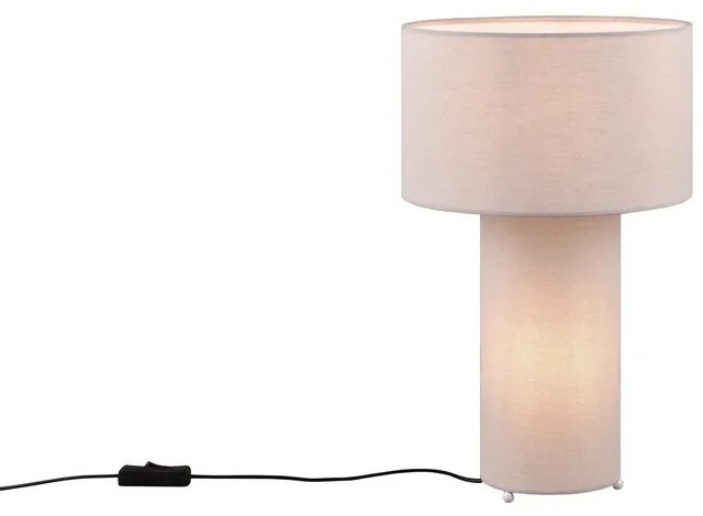 Světle šedá stolní lampa (výška 40 cm) Bale – Trio