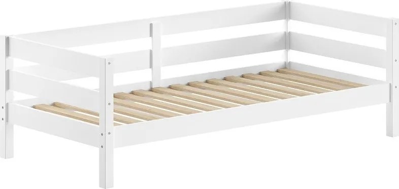Bílá dětská postel z borovicového dřeva s roštem 90x200 cm Margrit – Vipack Biano.cz