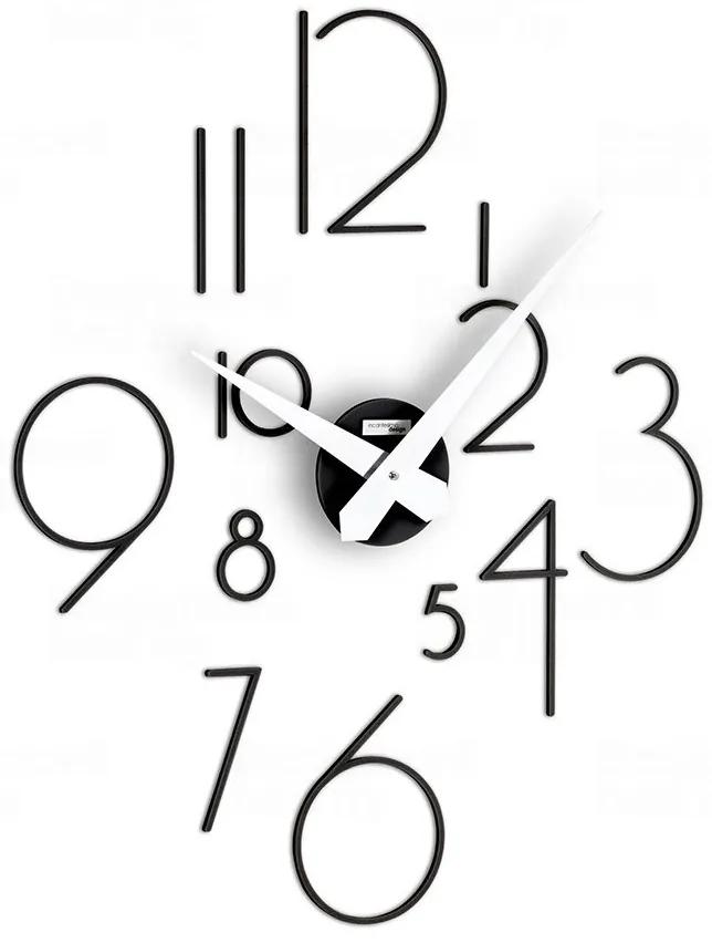 Designové nástěnné nalepovací hodiny I211NL black IncantesimoDesign 85cm