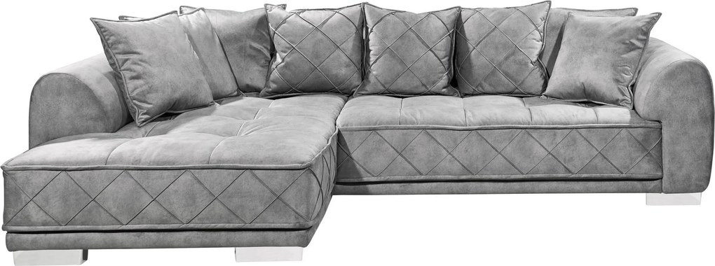 XXXLutz ROHOVÁ SEDAČKA, textil, šedá MID.YOU - Sedací soupravy - 002220007702