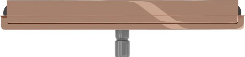 Mexen Flat Wall, sprchový žlab na zeď 2v1, 70 cm, růžové zlato, 1630070