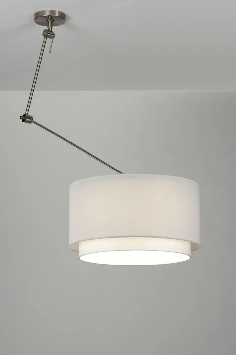 Závěsné designové svítidlo nad stůl Piega Bianco
